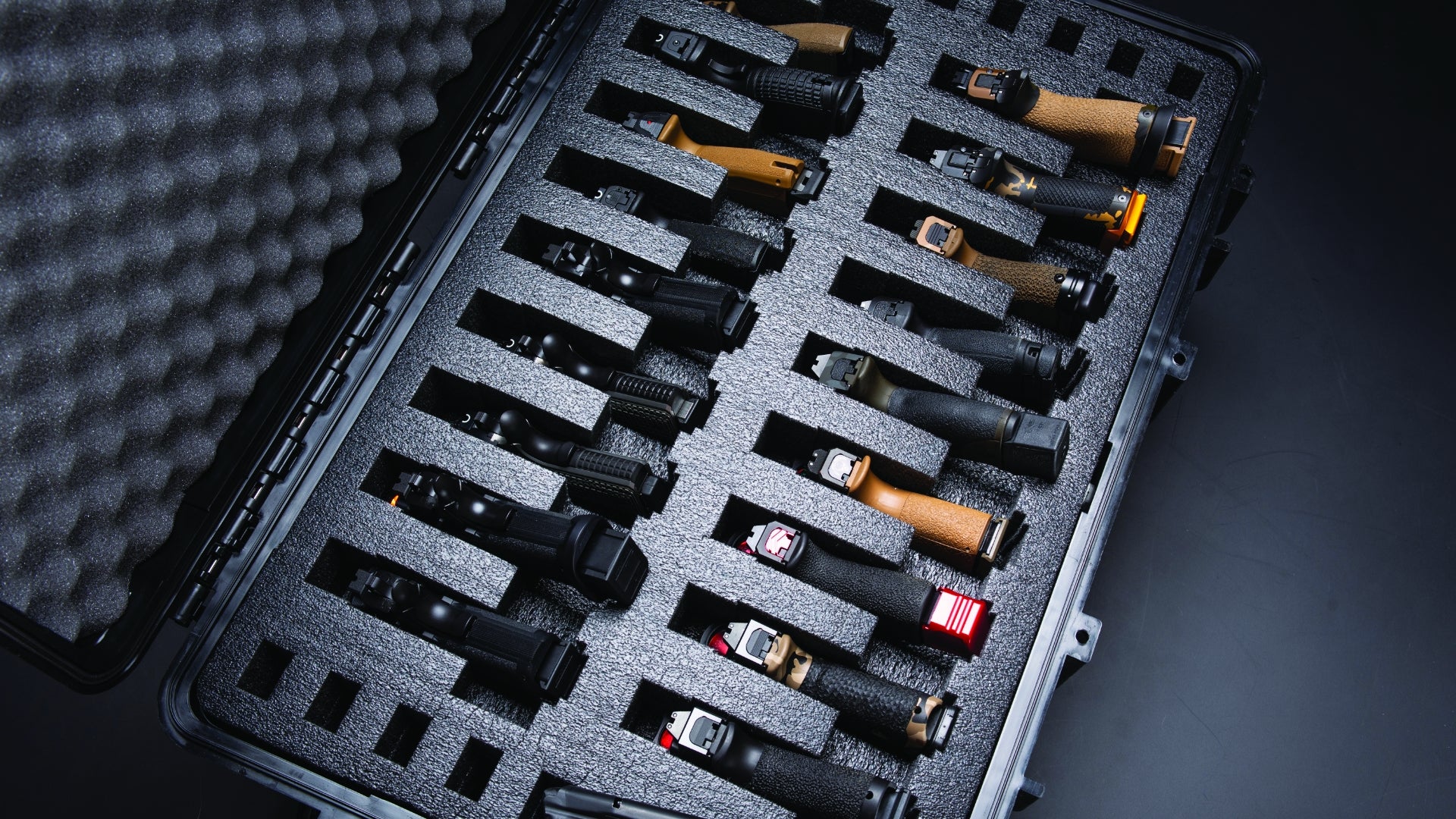 Condition 1 Pre-Cut Foam Pistol Cases for Firearm Security