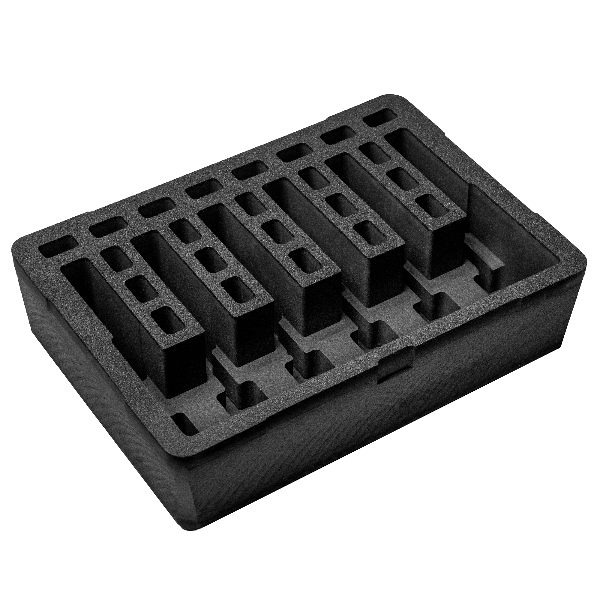 6 Slot | 27 Mag Pre-Cut Foam Insert for #227 Case | Custom PE Foam ...