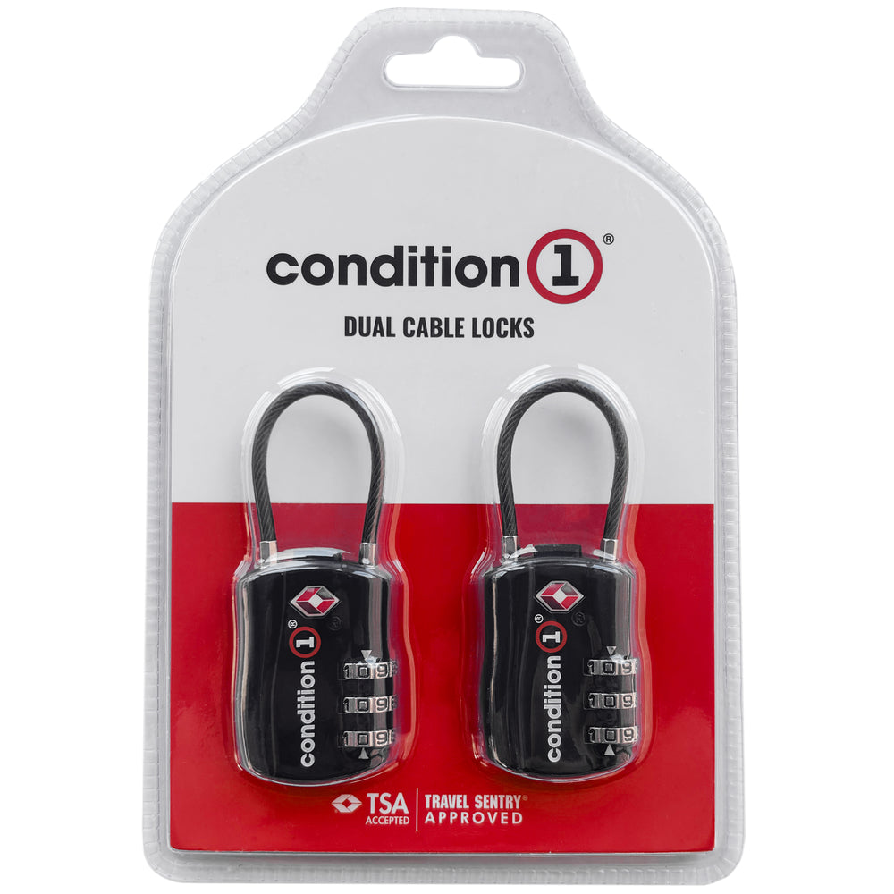 Condition 1 Combo Locks 2PK | TSA Accepted | Keyless Operation ...