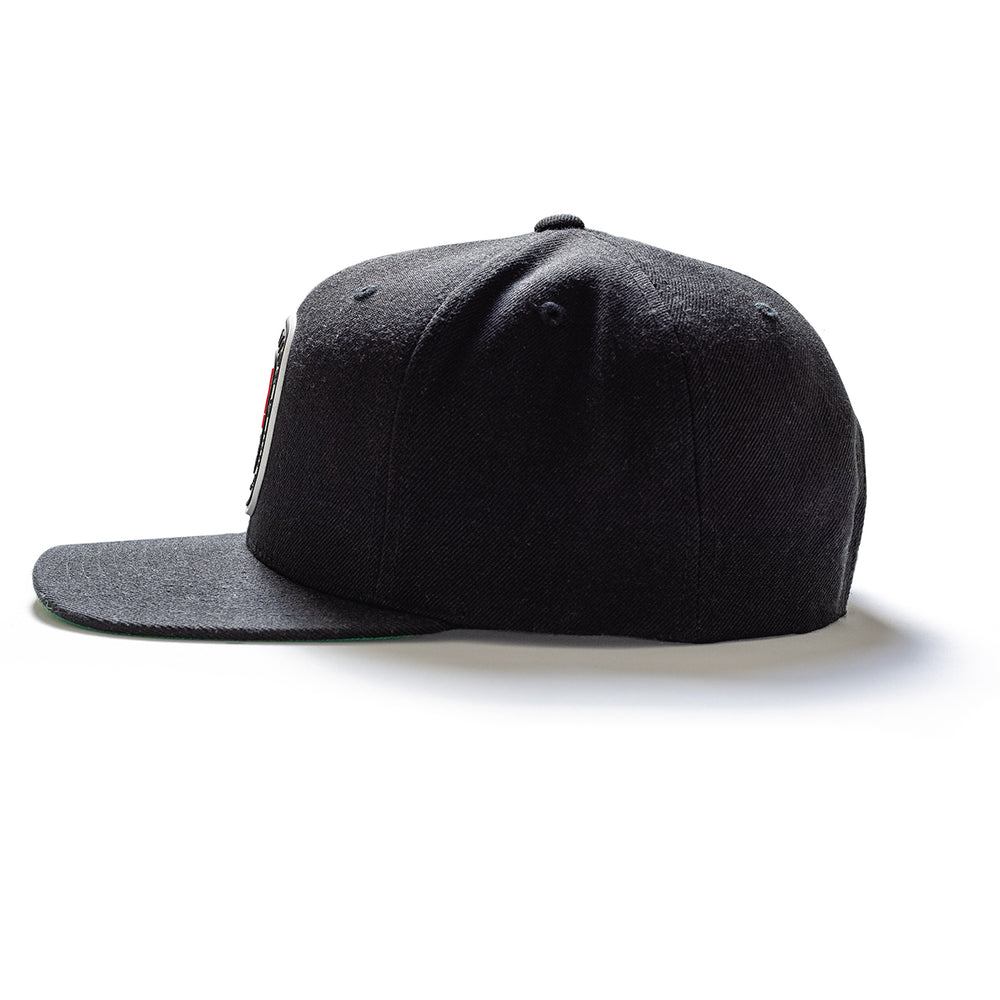 Premium Wool Blend Snapback Cap | Classic Green Undervisor | 6-Panel ...